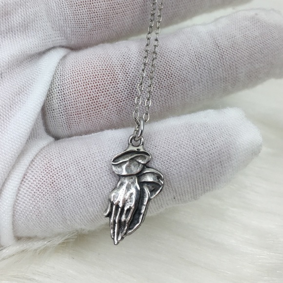 Vintage | Jewelry | Vintage Sterling Silver Prayer Hand Pendant | Poshmark